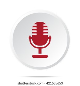Vector Illustration Mic Home Studio Recordings Stock Vector (Royalty ...