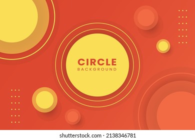 Red Modern Geometric Circle Background Stock Vector (Royalty Free) 2138346781 | Shutterstock