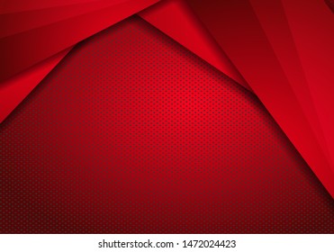 Red Modern Technology Design Background Dots Stock Vector (Royalty Free ...