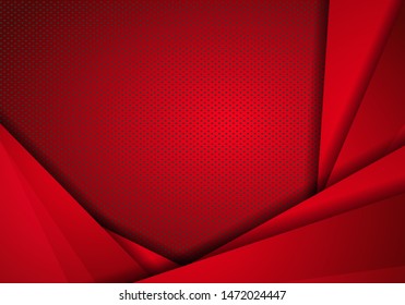 Red Modern Technology Design Background Dots Stock Vector (Royalty Free ...
