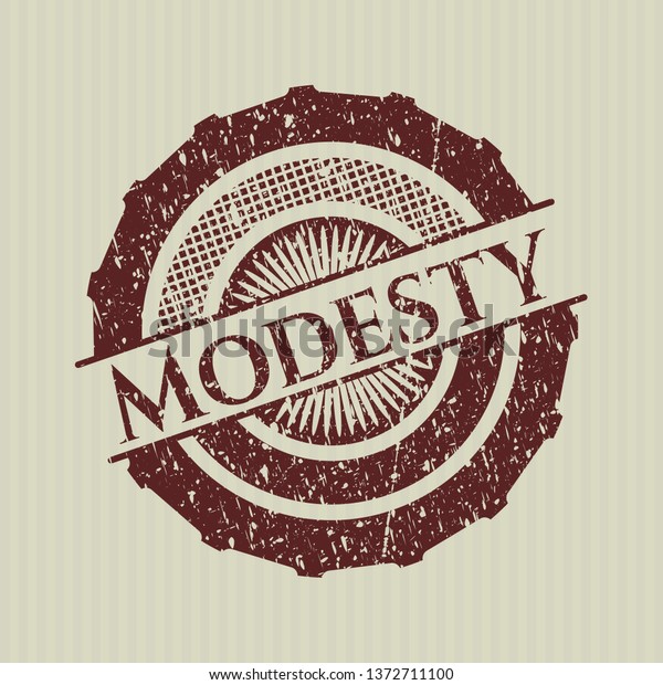 Red Modesty Rubber Seal Texture Stock Vector (Royalty Free) 1372711100 ...