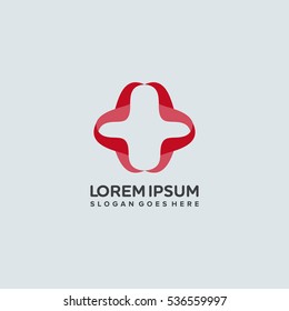 Red Monochromatic Color Plus Design On Stock Vector (Royalty Free ...