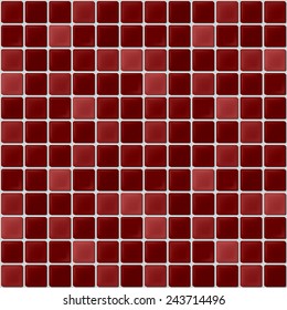 Red Mosaic Tiles Texture White Filling Stock Vector (Royalty Free ...