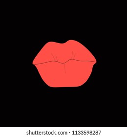 Red Mouth Vector Stock Vector (Royalty Free) 1133598287 | Shutterstock