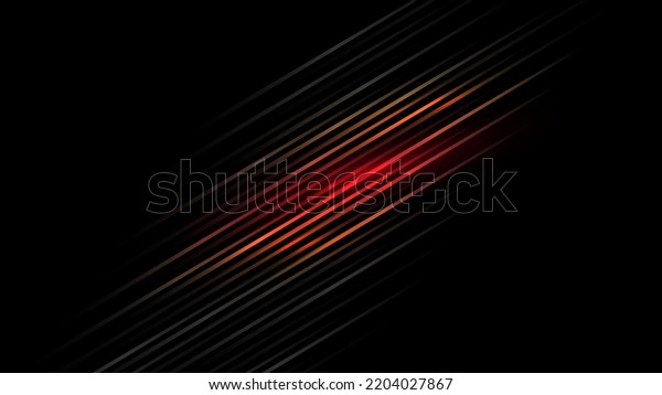 Red Neon Light Line On Black Stock Vector (Royalty Free) 2204027867 ...