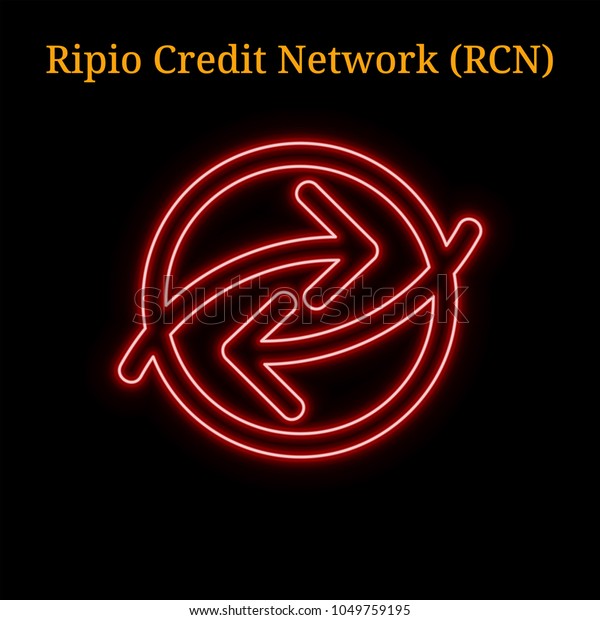Red Neon Ripio Credit Network Rcn: vector de stock (libre de regalías) 1049759195 | Shutterstock