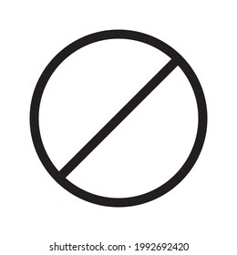 Red No Symbol Circle Red Warning Stock Vector (Royalty Free) 1992692420 ...