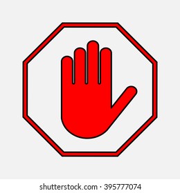 Do Not Enter Stop Red Octagonal Stock Vector (Royalty Free) 1538436521 ...