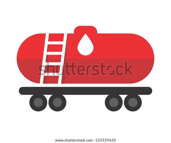 Red Oil Tank Oil Refinery Industry Stock Vector (Royalty Free ...