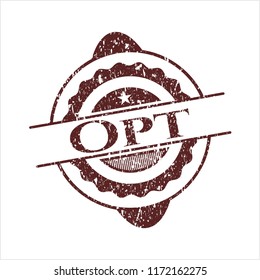 Red Opt Rubber Grunge Texture Stamp Stock Vector (Royalty Free ...
