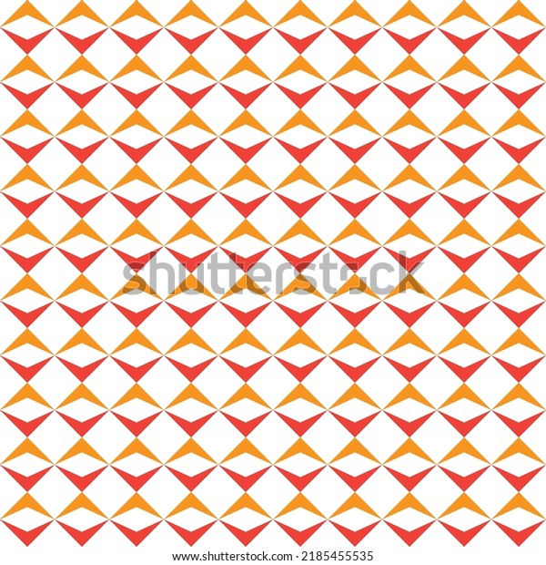 Red Orange Triangle Pattern On White Stock Vector (Royalty Free ...