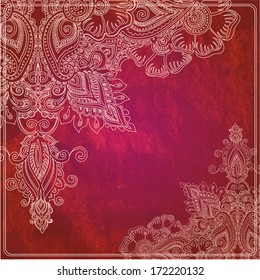 Red Ornamental Background Ornamental Design Stock Vector (Royalty Free ...
