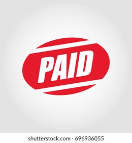 Red Paid Stock Vector (Royalty Free) 696936055 | Shutterstock