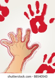 3,371 Left hand print Images, Stock Photos & Vectors | Shutterstock