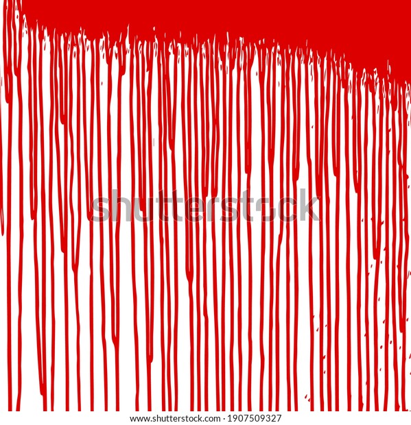Red Paint Streaks On Wall Blood Stock Vector (Royalty Free) 1907509327 ...