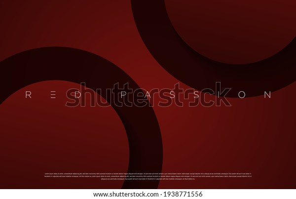 Red Passion Abstract Geometric Background Design Stock Vector (Royalty ...