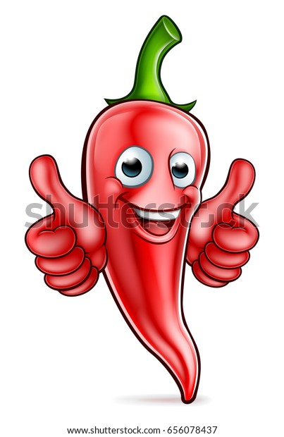 Red Pepper Cartoon Character Stock Vector (Royalty Free) 656078437