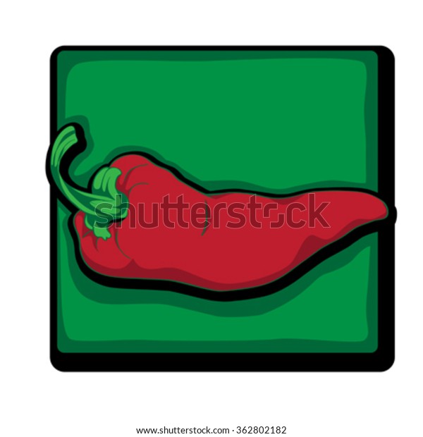 Red Pepper Clip Art Cartoon Illustration Stock Vector (Royalty Free ...