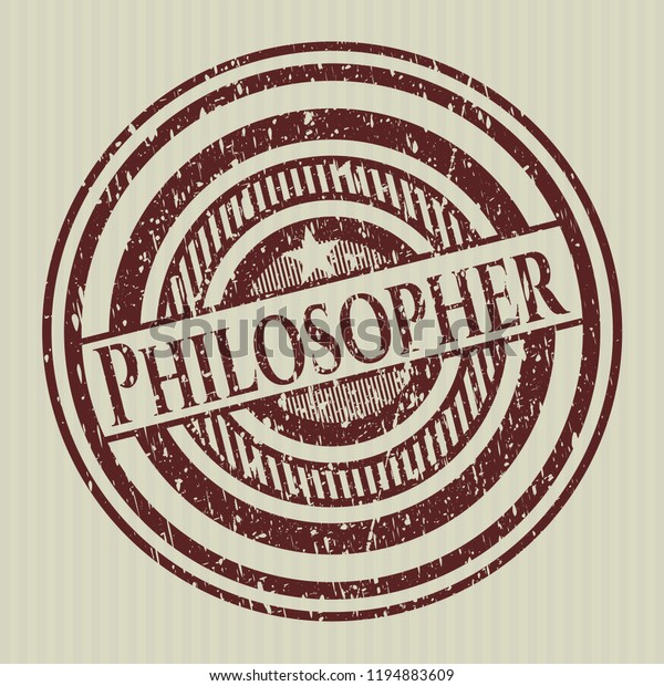 Red Philosopher Distressed Grunge Style Stamp Stock Vector (Royalty Free) 1194883609 | Shutterstock