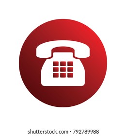 Red Phone Icon Stock Vector (Royalty Free) 792789988 | Shutterstock