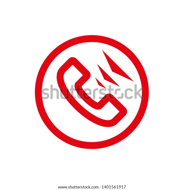Red Phone Icon Phone Hang Button Stock Vector (Royalty Free) 1401561917 ...