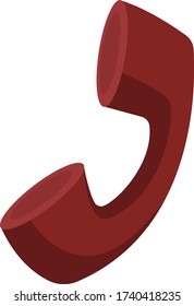 Red Phone Receiver Illustration Vector On Stock Vector (Royalty Free ...