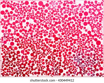 Red Pink Dot Triangle Beautiful Background Stock Vector (Royalty Free ...