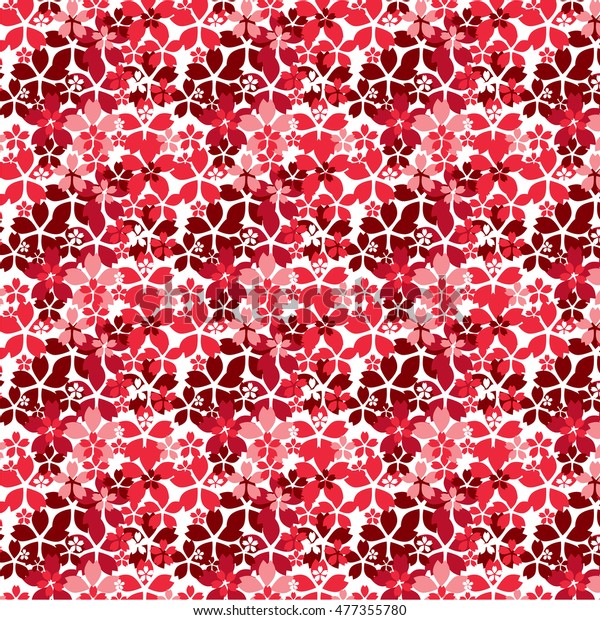 Red Pink Sakura Cherry Blossoms Background Stock Vector (Royalty Free ...