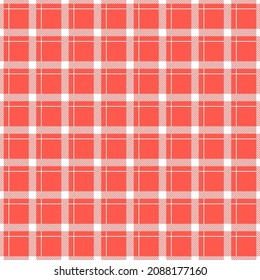 Red Plaid Seamless Pattern Fabric Texture Stock Vector (Royalty Free ...