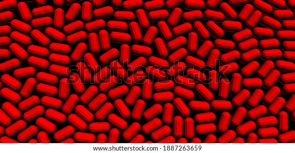 Red Plastic Polymer Granules On Black Stock Vector (Royalty Free ...