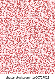Red Pointillism Pattern Repeat Texture Design Stock Vector (Royalty ...