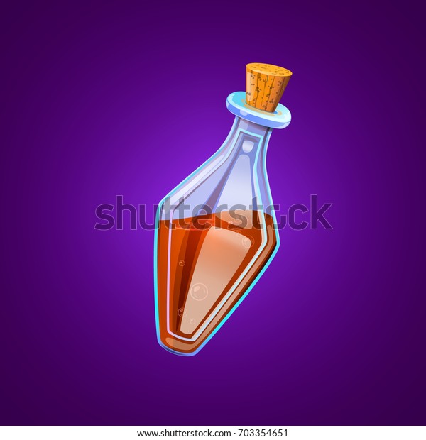 Red Poison Bottle Vector Illustration Stock Vector (Royalty Free ...