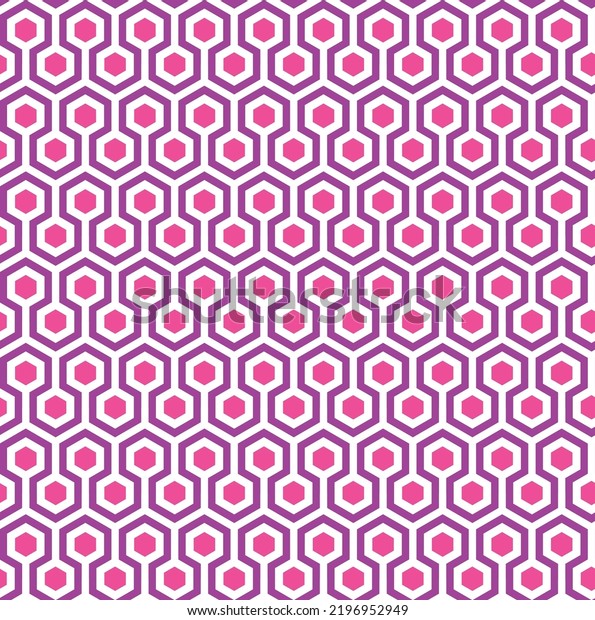 Red Purple Hex Honeycomb Pattern On Stock Vector (Royalty Free ...