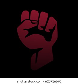 Raised Fist Symbol: vector de stock (libre de regalías) 620716556 ...