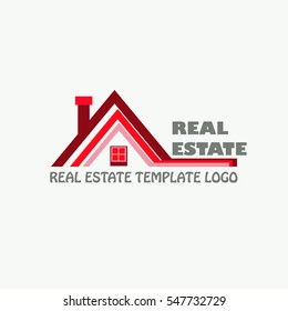 Red Real Estate Template Logo Stock Vector (Royalty Free) 547732729 ...