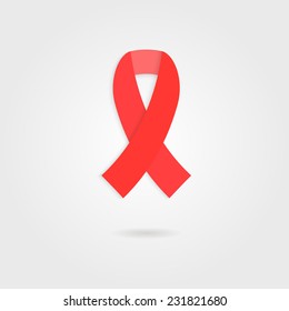 Red Ribbon Like Concept 1 Dec Stock Vector (Royalty Free) 231821680 ...