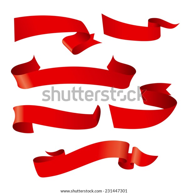 Red Ribbon Patterns: เวกเตอร์สต็อก (ปลอดค่าลิขสิทธิ์) 231447301 ...