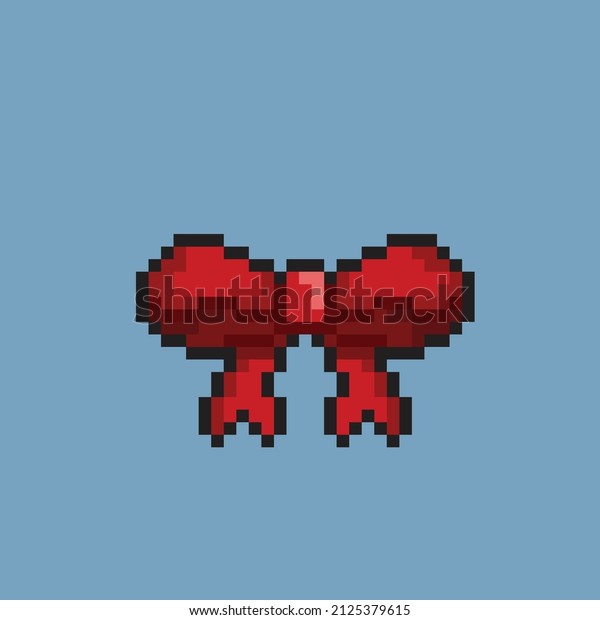 Red Ribbon Pixel Art Style 库存矢量图（免版税）2125379615 | Shutterstock