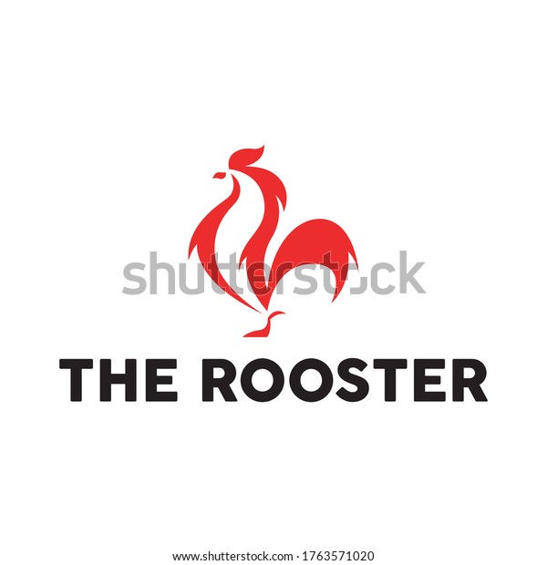 Red Rooster Logo Vector Illustration Stock Vector (Royalty Free ...