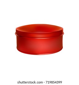 Red Round Box On White Vector Stock Vector (Royalty Free) 719854399 ...