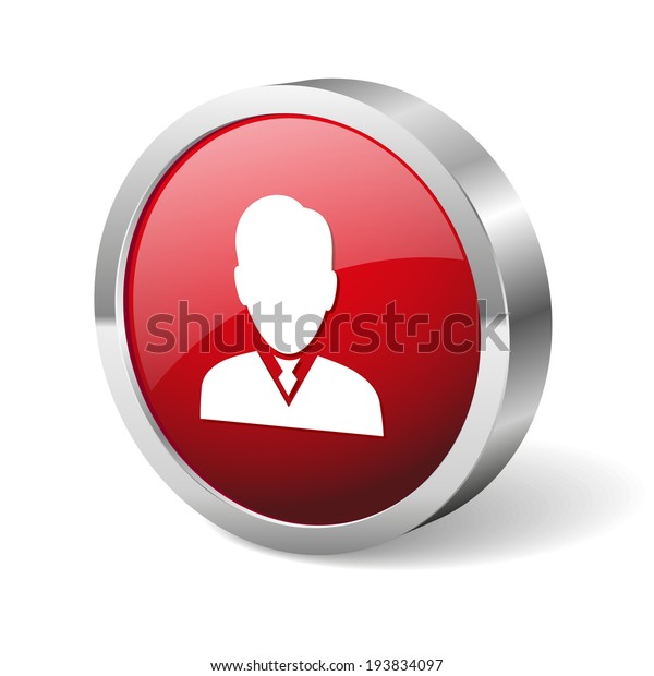 Red Round Male Member Button Metallic Stock Vector (Royalty Free ...