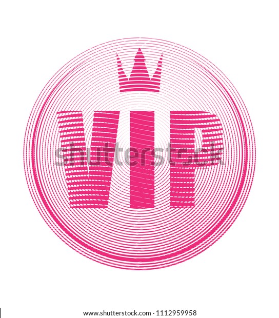 Red Rubber Stamp Vip Engraving Guilloche Stock Vector (Royalty Free ...