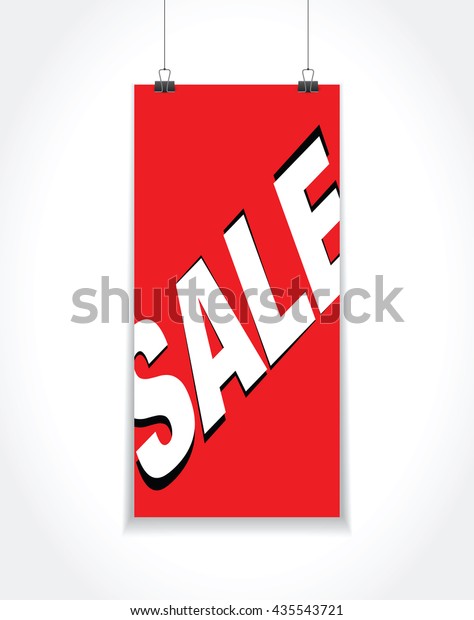 Red Sale Sign Stock Vector (Royalty Free) 435543721