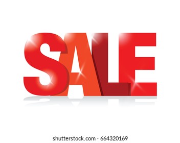 Red Sales Sign Stock Vector (Royalty Free) 664320169