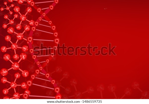 Red Scientific Concept Background Copy Space Stock Vector (Royalty Free ...