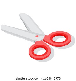 Red Scissors Vector Office Education Tool Stock Vector (Royalty Free ...