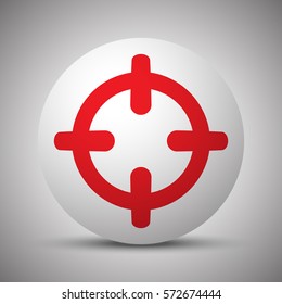 Blue Scope Icon On White Sphere: เวกเตอร์สต็อก (ปลอดค่าลิขสิทธิ์ ...
