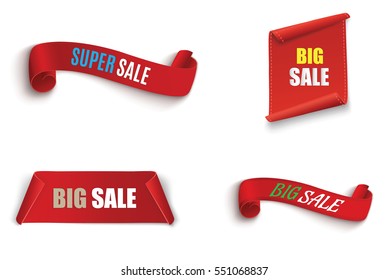 Red Scrollsuper Sale Banners 스톡 벡터(로열티 프리) 551068837 | Shutterstock