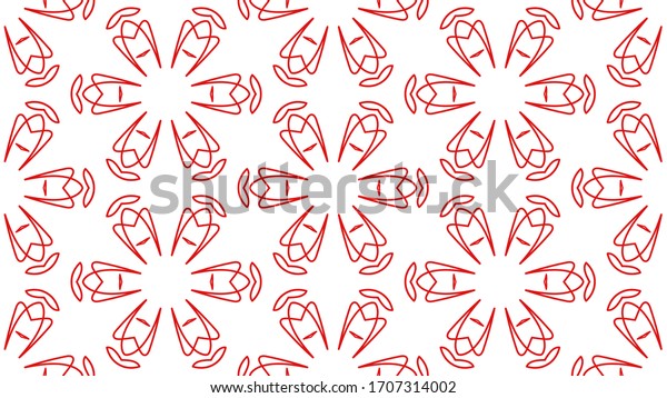 Red Seamless Geometric Pattern Background Vector Stock Vector (Royalty ...