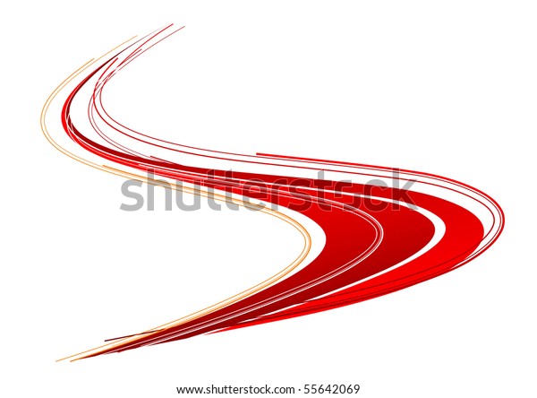 Red Shape Isolated On White Stock Vector (Royalty Free) 55642069 ...